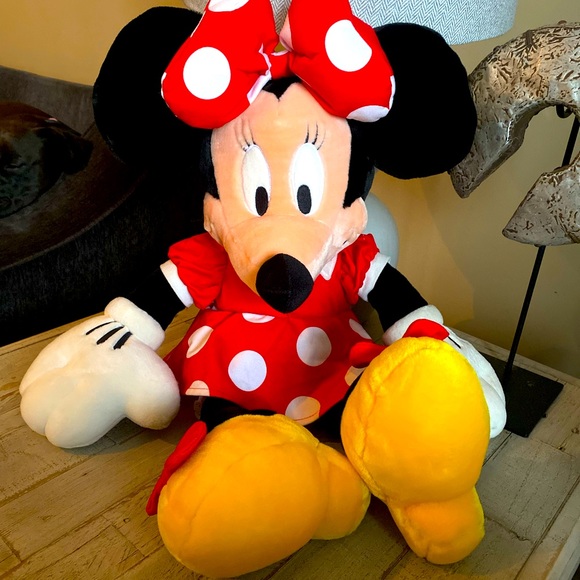 Disney | Other | Disney Large Minnie Mouse Plush Measures About 25 ...